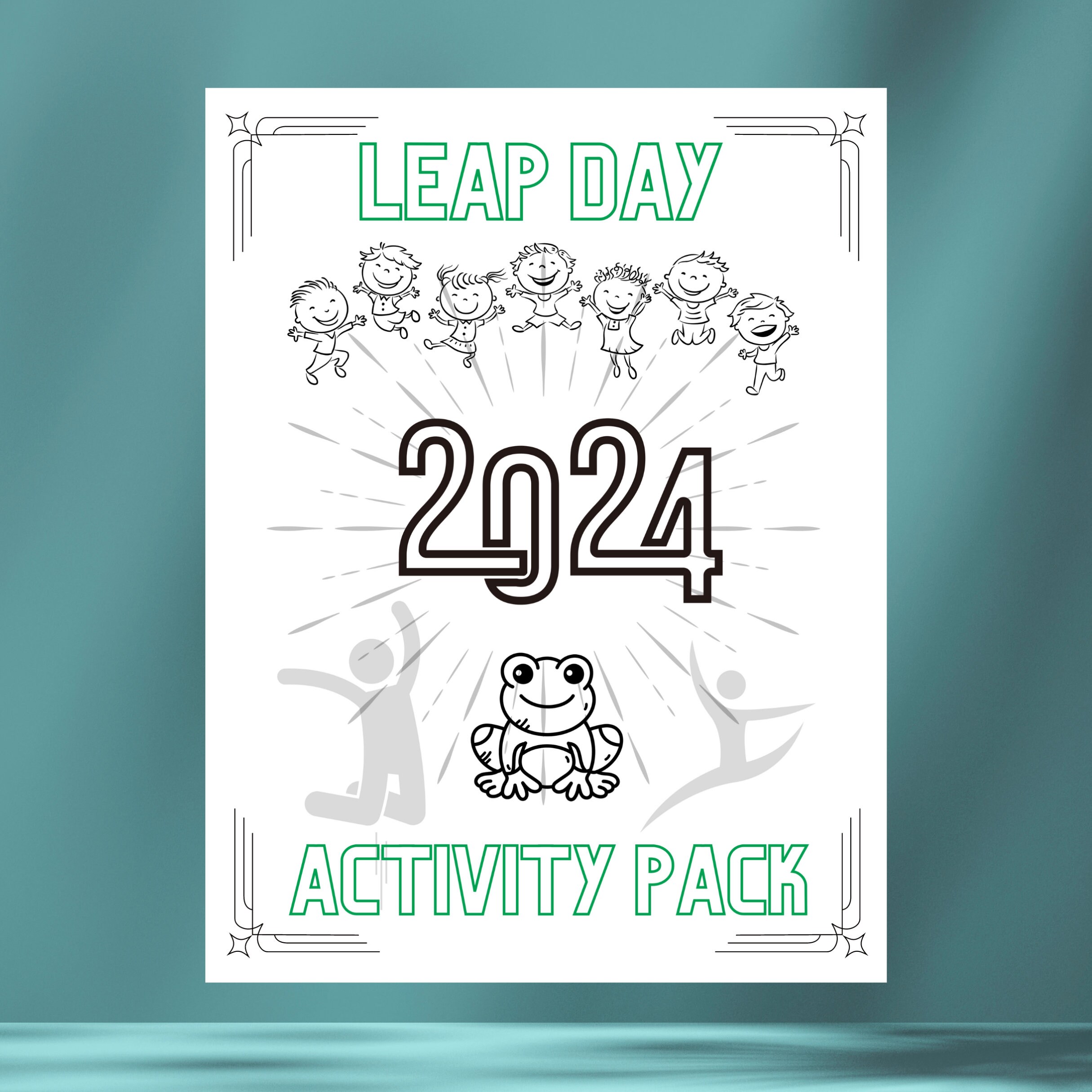 Leap Day Coloring Pages With Bonus Leap Year Laughs Jokes Printable ...