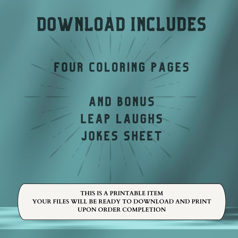 Leap Day Coloring Pages With Bonus Leap Year Laughs Jokes Printable ...
