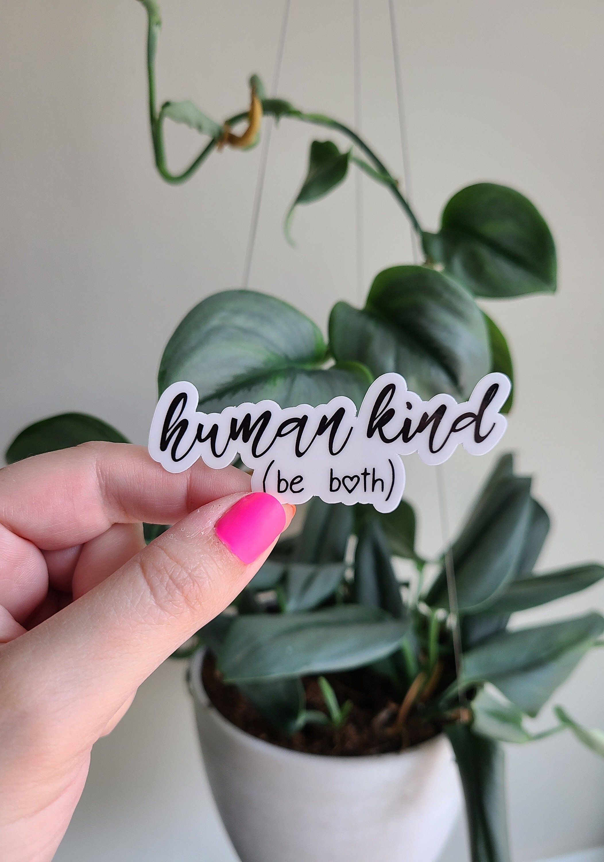 Human Kind Be Both Sticker // Laptop Decoration / Tumbler Decal ...