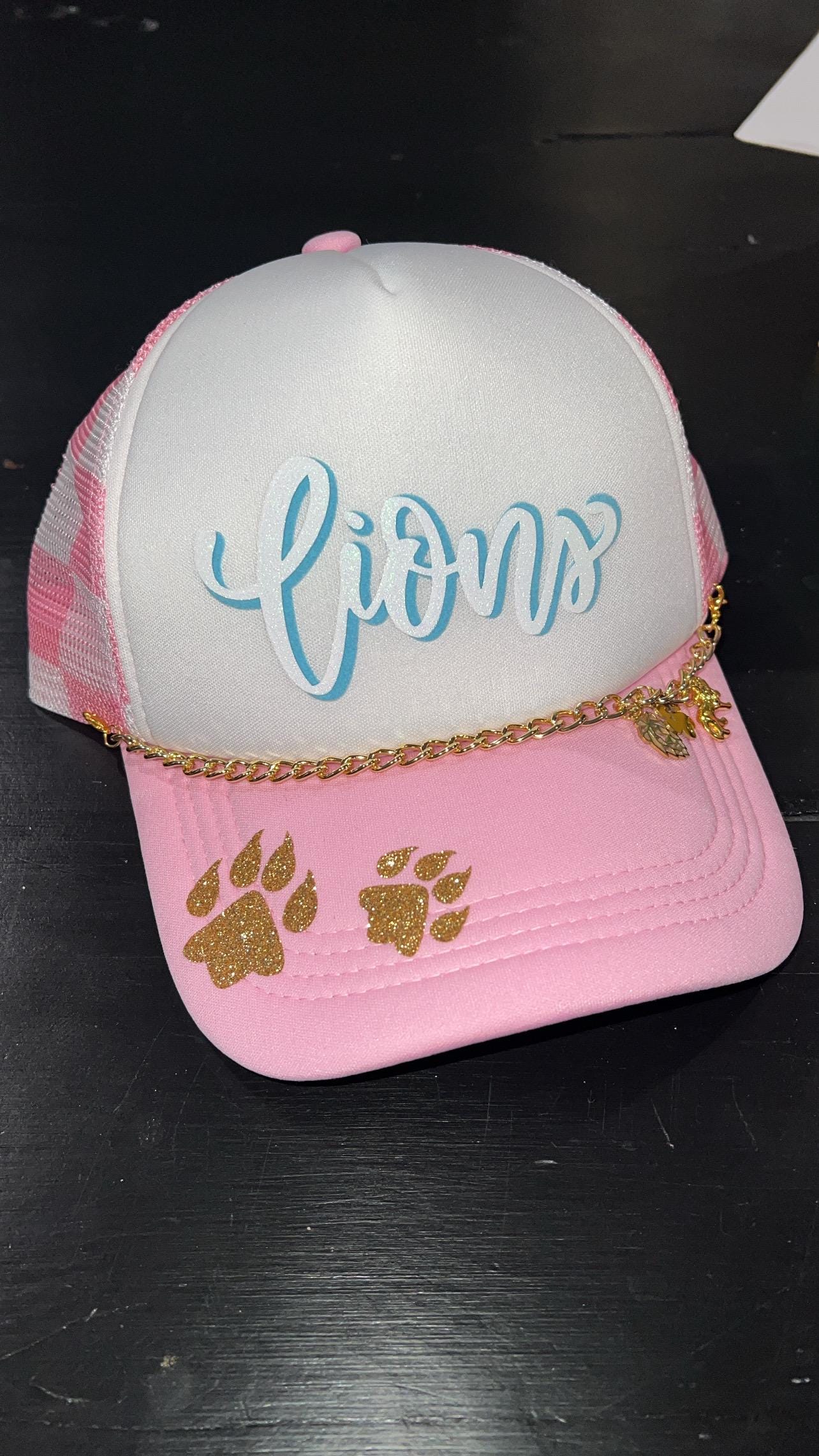 Custom School Spirit Hat - Lions Hat - Game Day Trucker Hat - Hat With ...