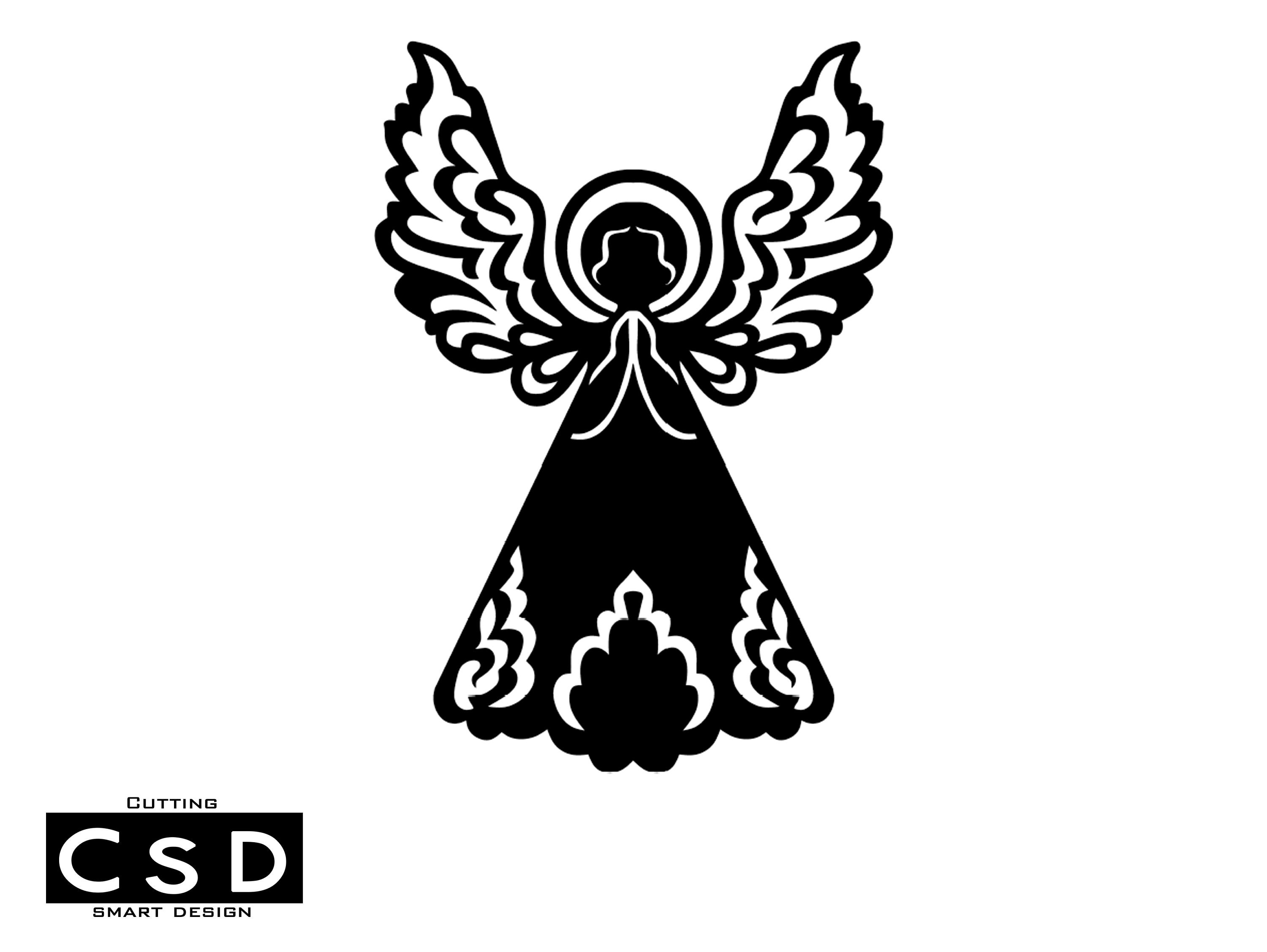 Angel Laser Cut DXF/SVG Files. Vector Files - Etsy