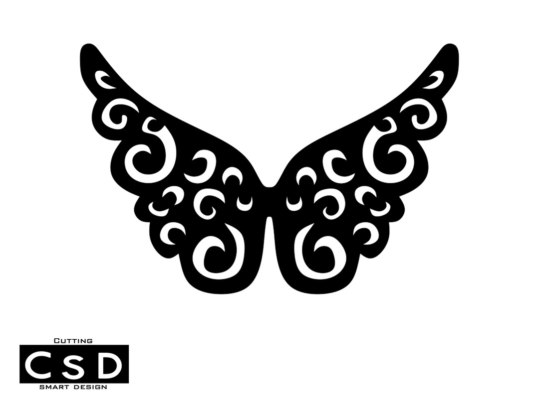 Wings Laser Cut DXF/SVG/STL Files. Vector Files + 3D Model - Etsy