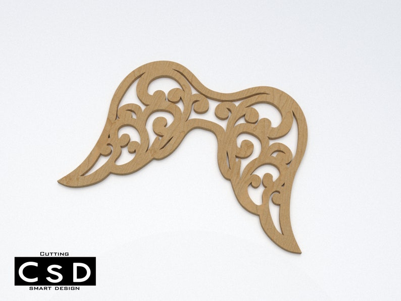 Wings Laser Cut Dxf/ai/svg/stl Files. Vector Files + 3D - Etsy