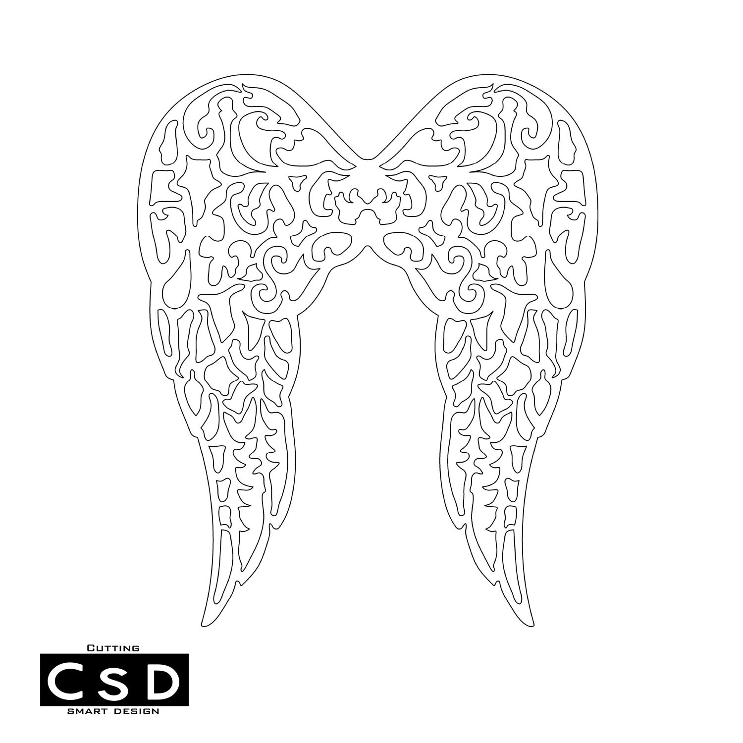 Wings Laser Cut Dxf/ai/svg Files. Vector Files - Etsy