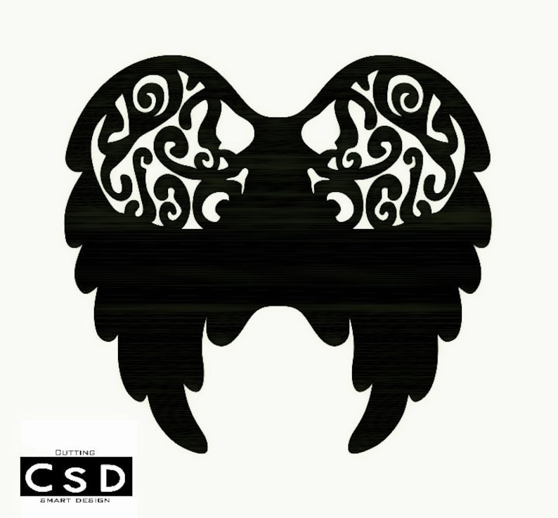 Wings DXF/AI/SVG - Laser Cut - Etsy