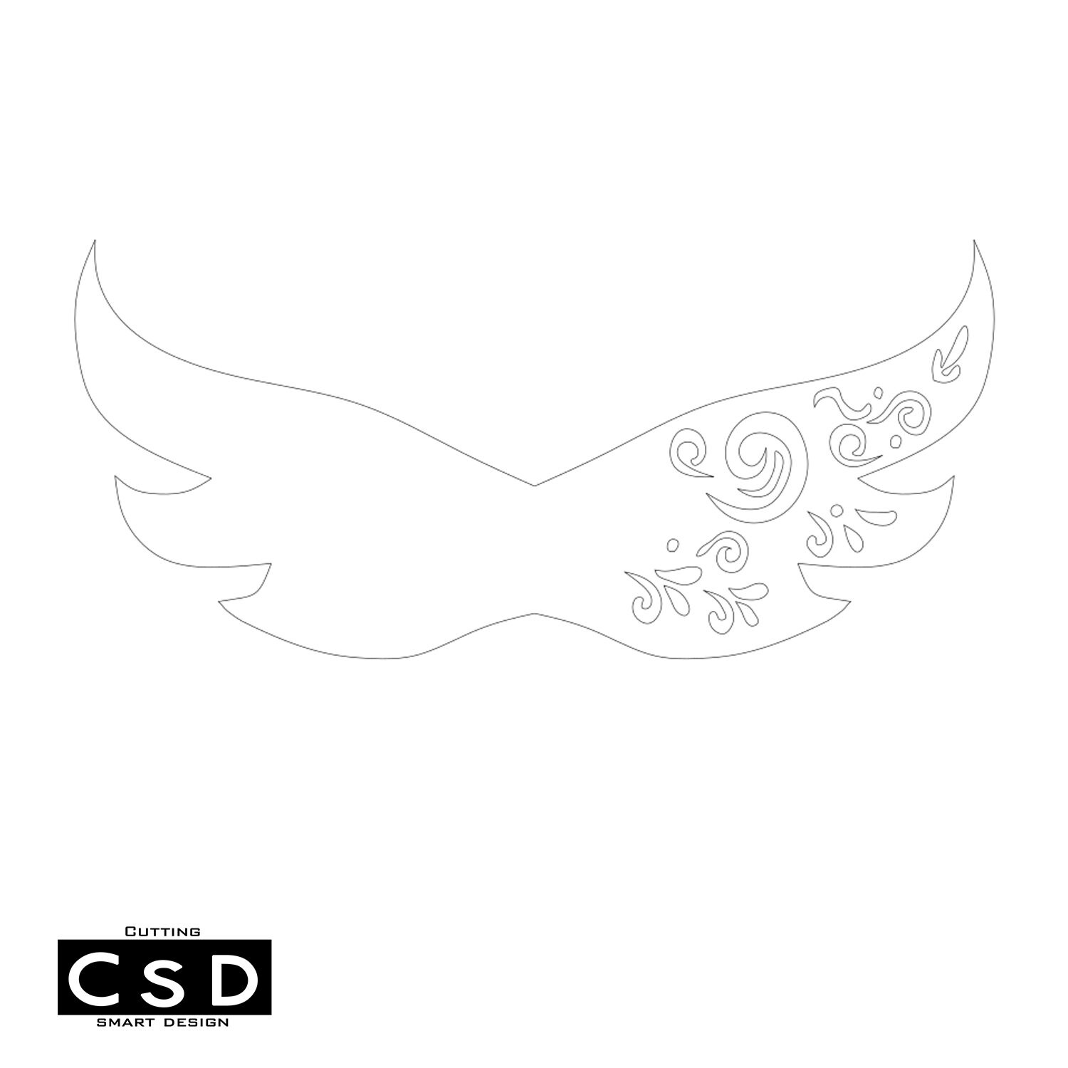 Wings Laser Cut DXF/SVG Files. Vector Files - Etsy