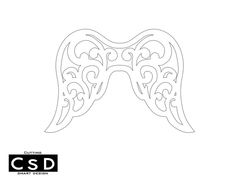 Wings Laser Cut Dxf/ai/svg/stl Files. Vector Files + 3D - Etsy