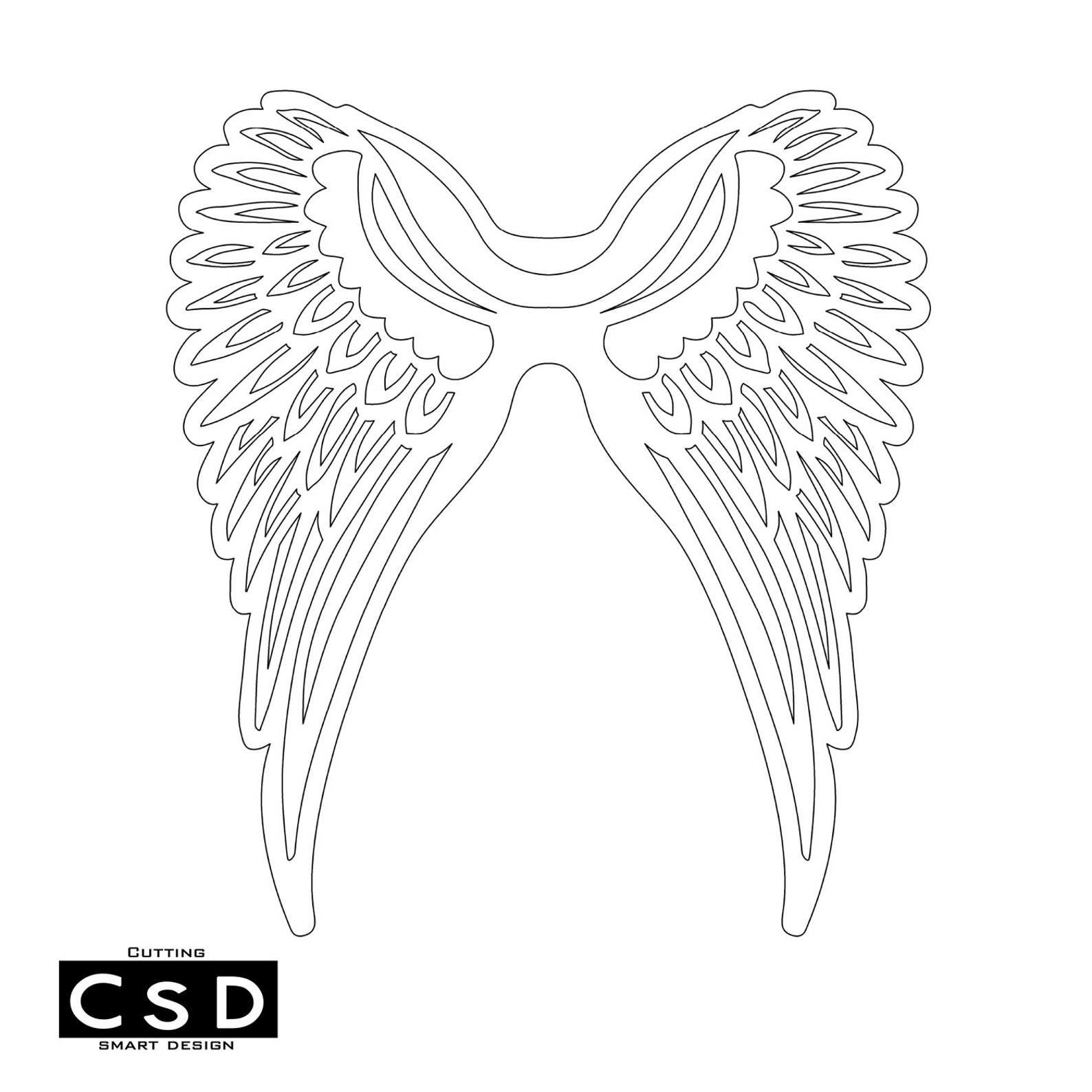 Wings Laser Cut Dxf/ai/svg Files. Vector Files - Etsy