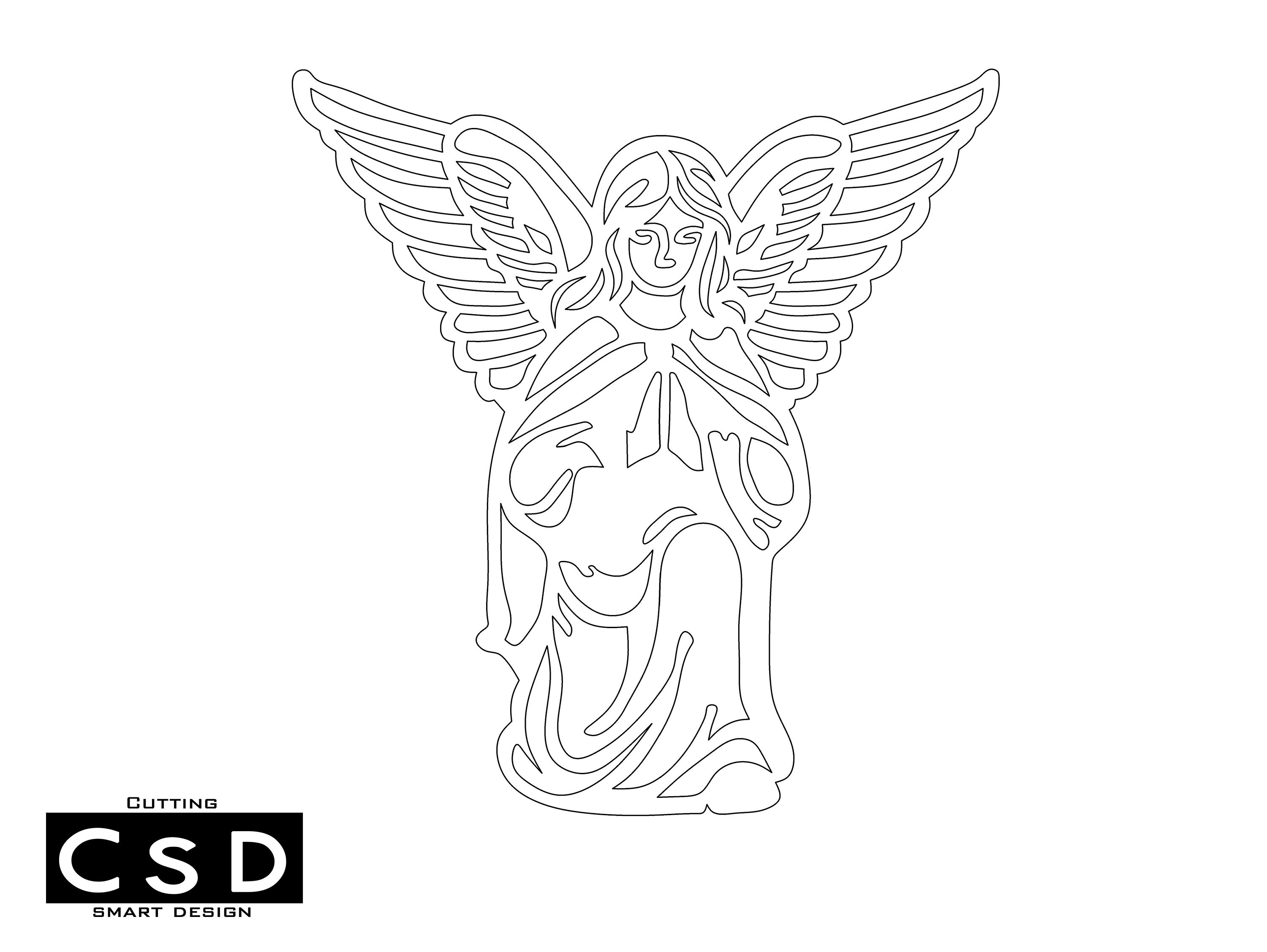 Angel Laser Cut DXF/SVG Files. Vector Files - Etsy