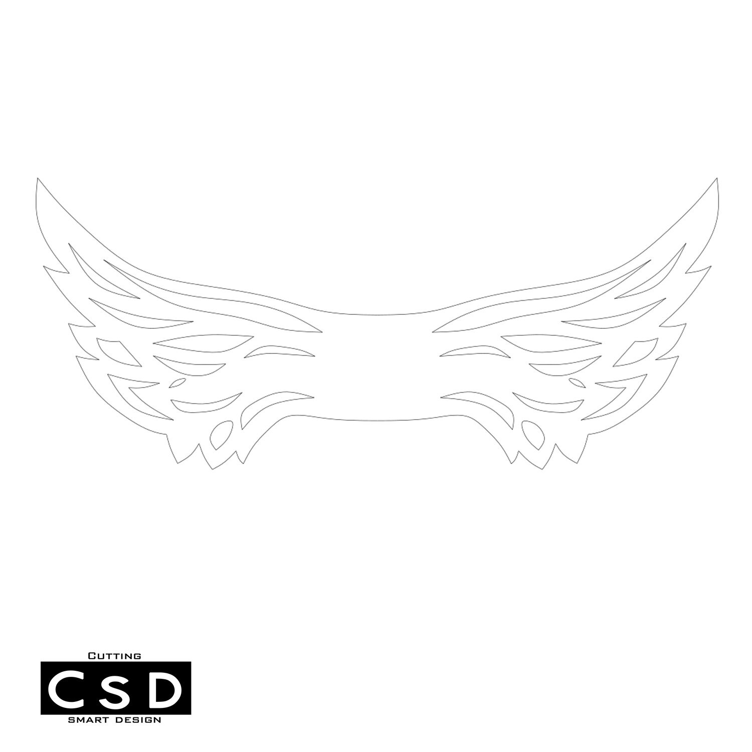 Wings Laser Cut DXF/AI/SVG Files. Vector Files - Etsy