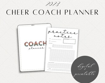 Cheer Coach Planner Digital Printable - Etsy