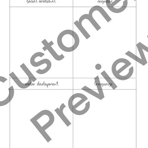 Pre-k Observation Notes Sheet- Digital + Printable - Etsy