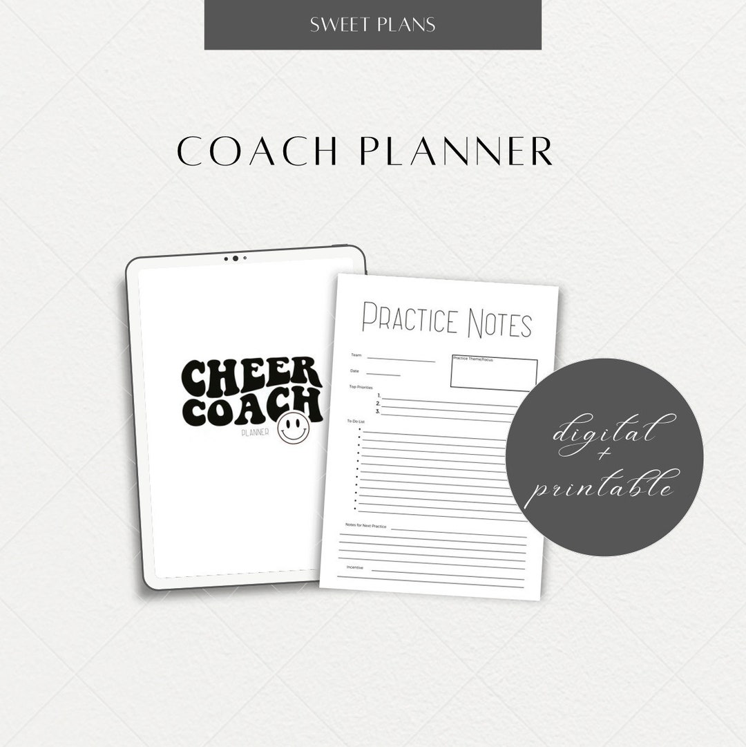 Cheer Coach Planner - Digital + Printable - Etsy