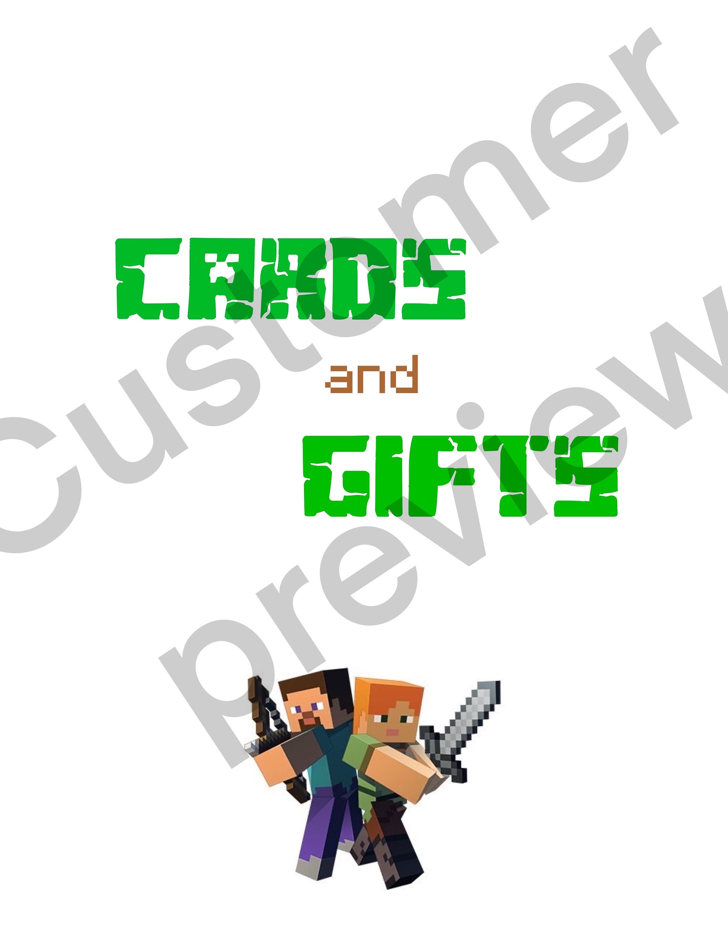 Minecraft Birthday Party Party Bundle Download - Etsy