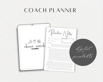 Cheerleader Profile, Cheerleading Coach Binder Printable, Digital ...