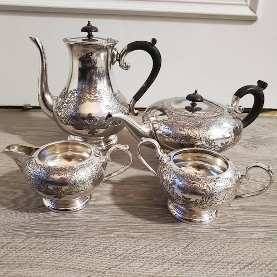 Beautiful Paramount Silver Plate Tea Set 1940s - Etsy