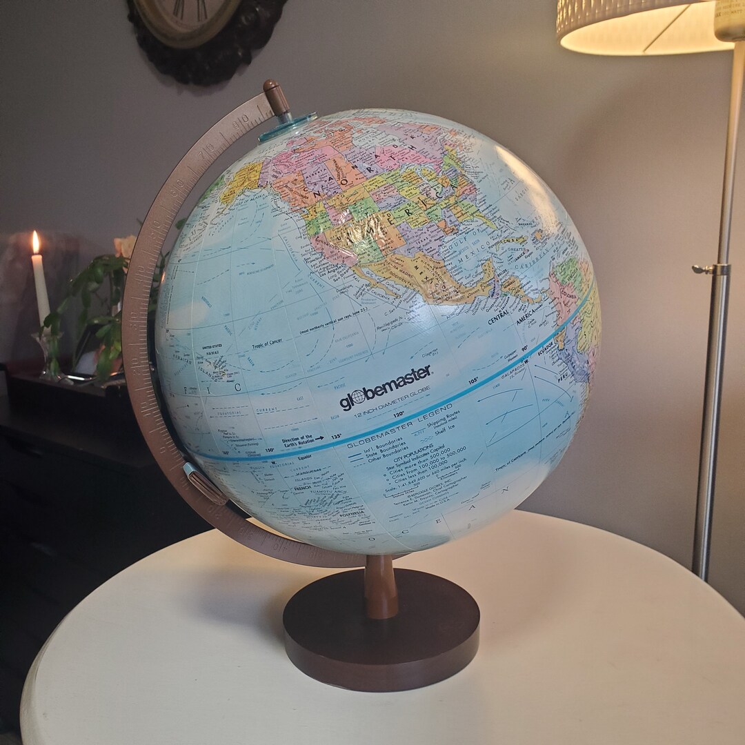 Vintage Globemaster Legend Globe - Etsy