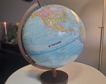 Vintage Globemaster 12 Inch World Globe, Replogle Globemaster World ...