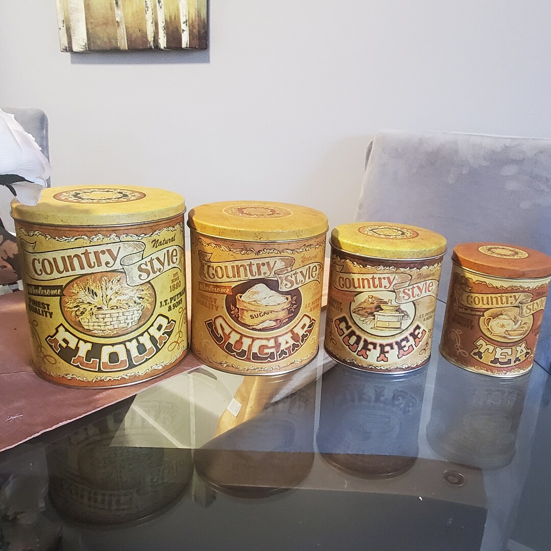 Vintage Storage Nesting Tins - Etsy