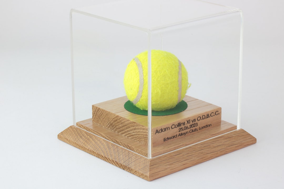 Tennis Ball Display Case With Custom Engraving - Etsy UK