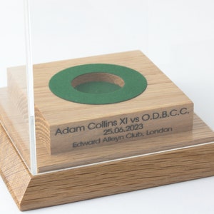 Cricket Ball Display Case With Custom Engraving - Etsy UK