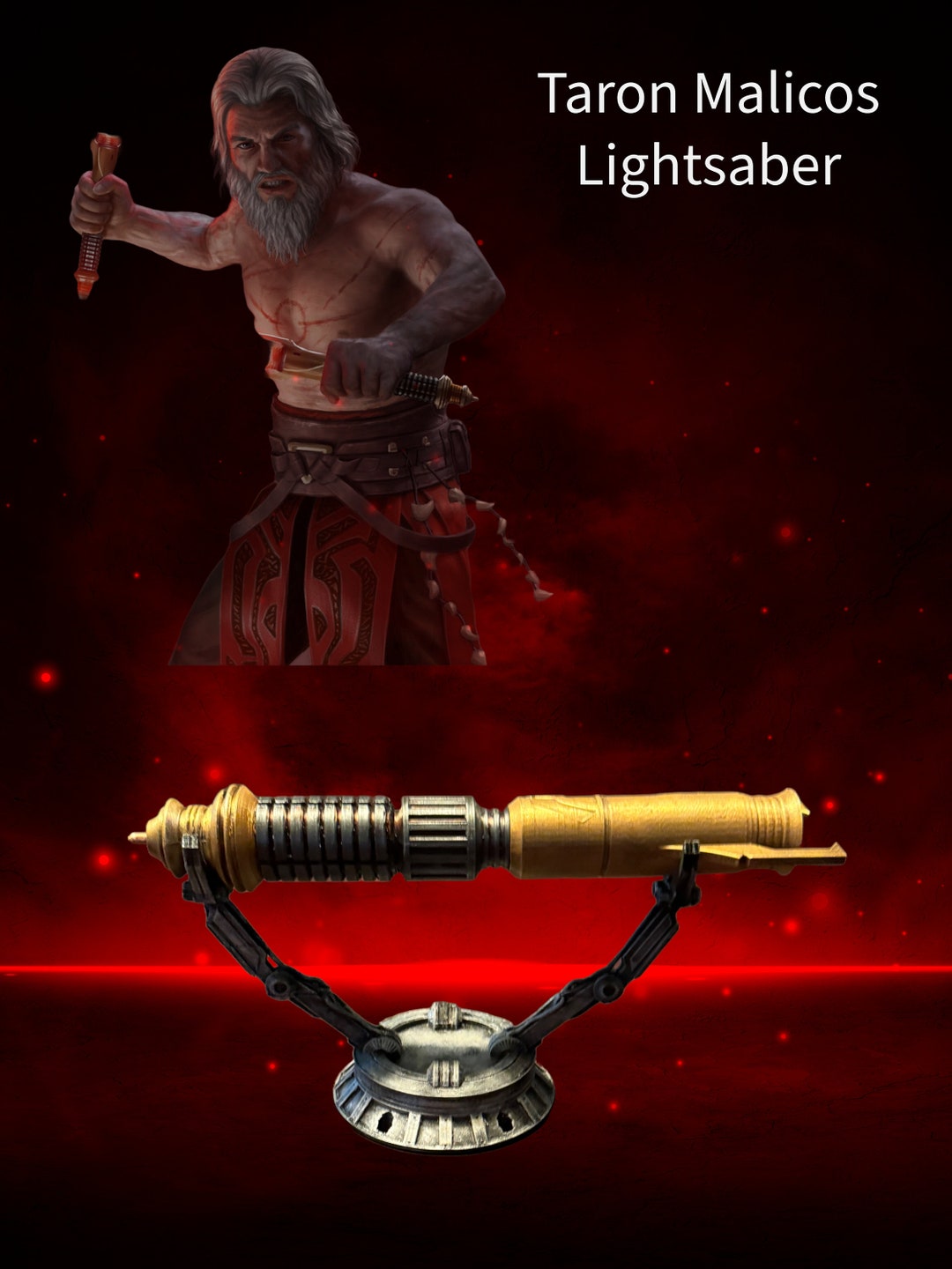 Taron Malicos Lightsaber PLA Print - Etsy