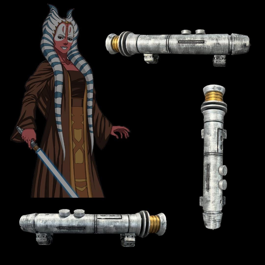 Jedi Shaak Ti Lightsaber PLA Print - Etsy