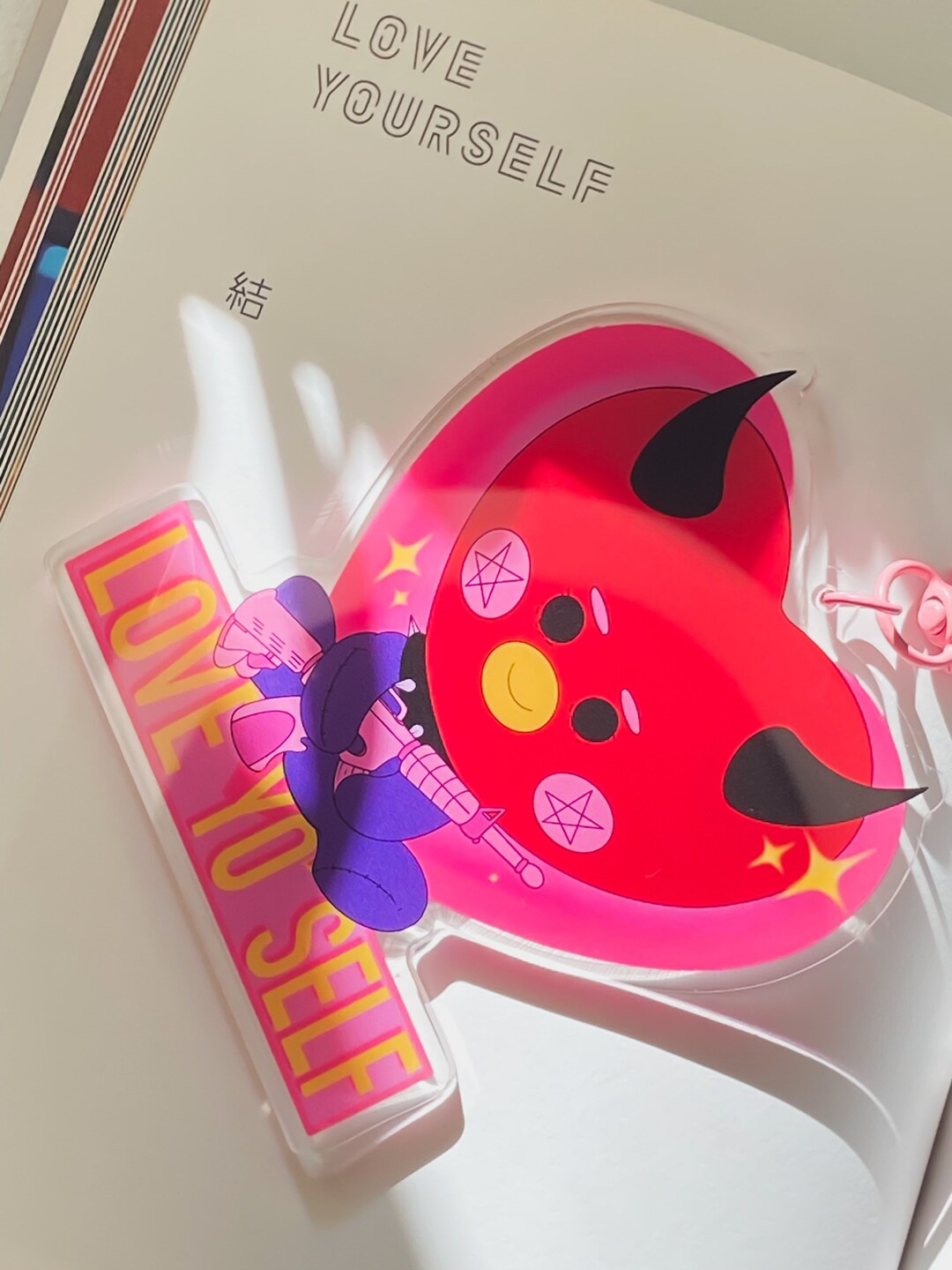 TATA BT21 Gothic Inspired Keychain - Etsy