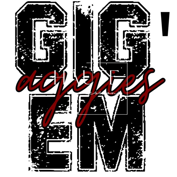 Gig Em Aggies - Etsy