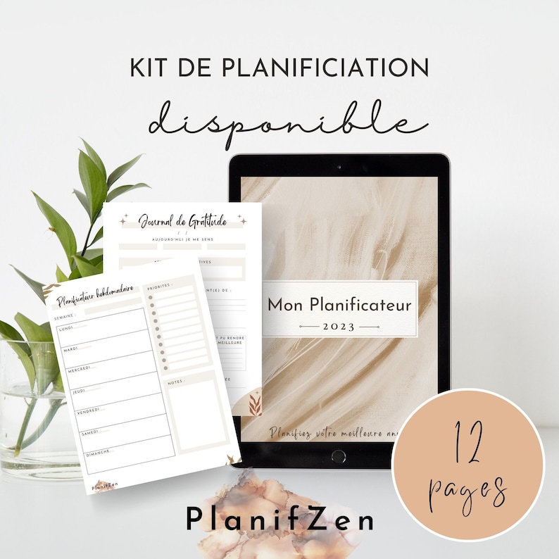 Printable Planning Kit Vision Board, Yearly, Monthly, Weekly and Daily ...