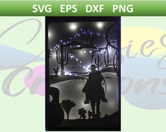 Cowboy Shadow Box - Etsy