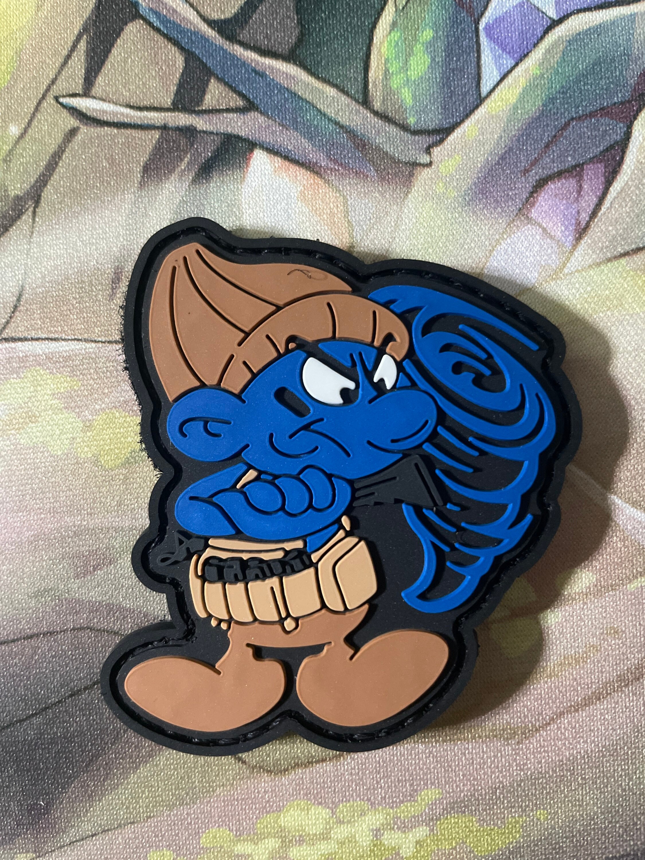 Blue Crew Smurf Tactical Morale Patch - Etsy