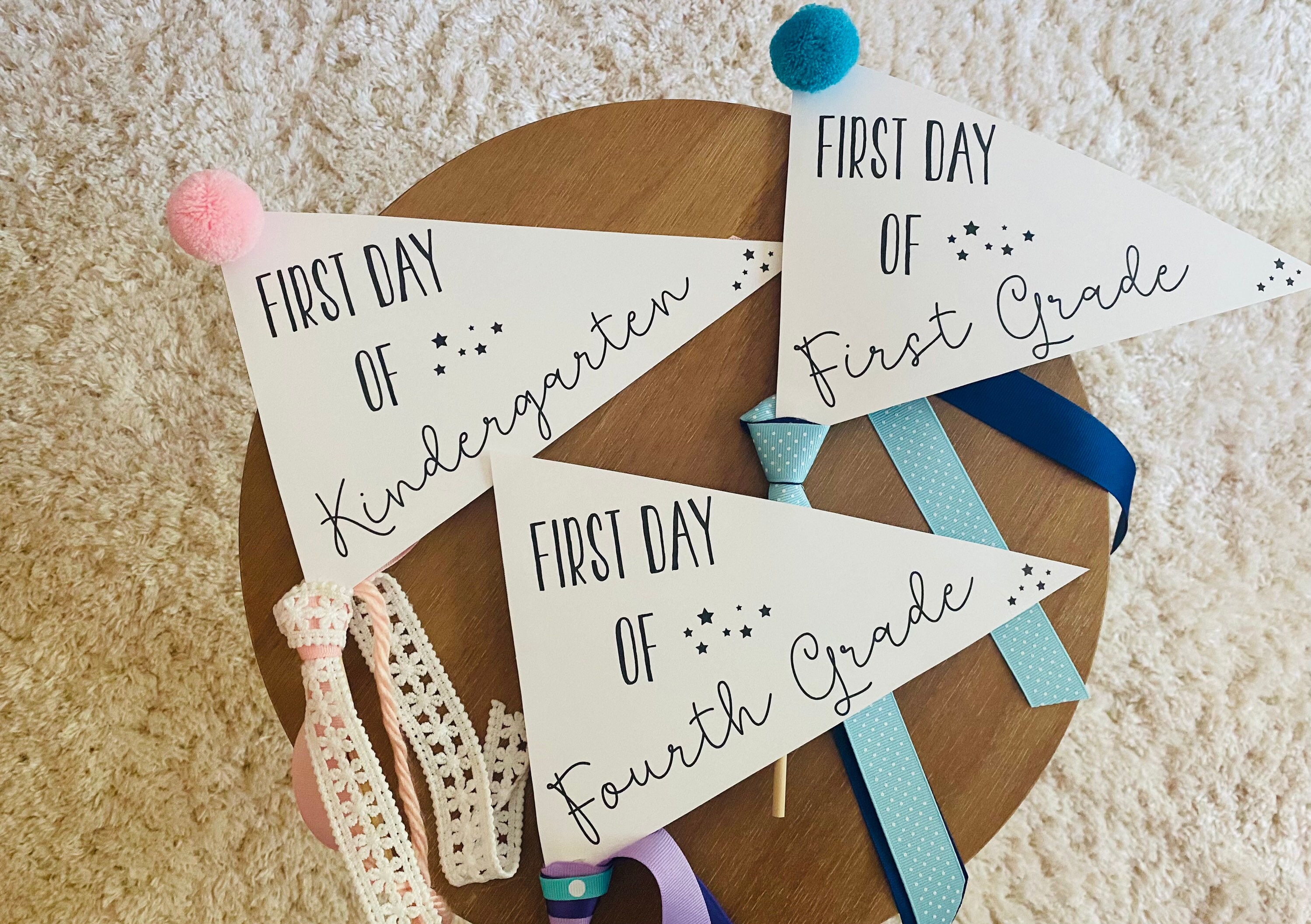 First Day of School Pennant Flag Back to School Flag First - Etsy