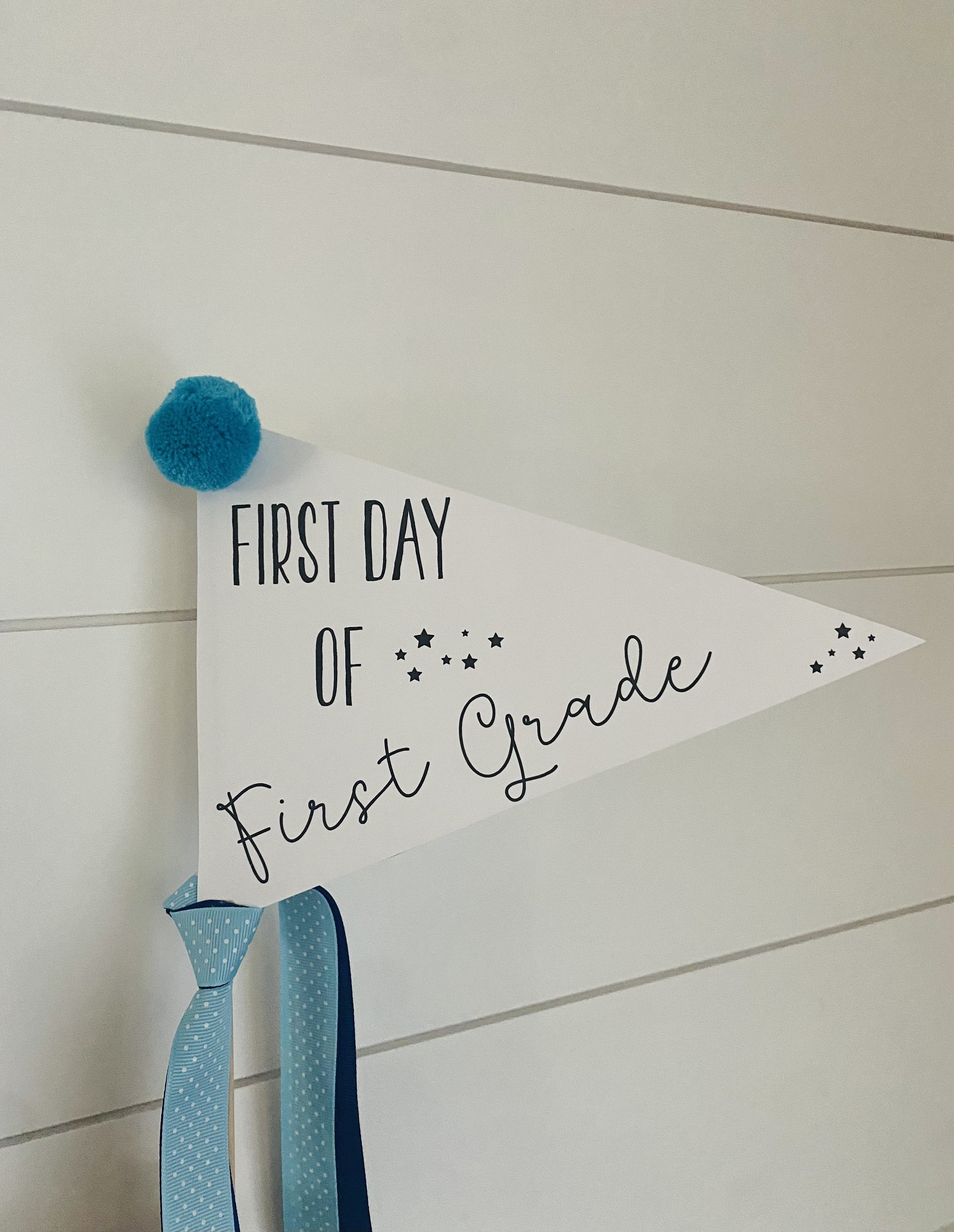 First Day of School Pennant Flag Back to School Flag First - Etsy