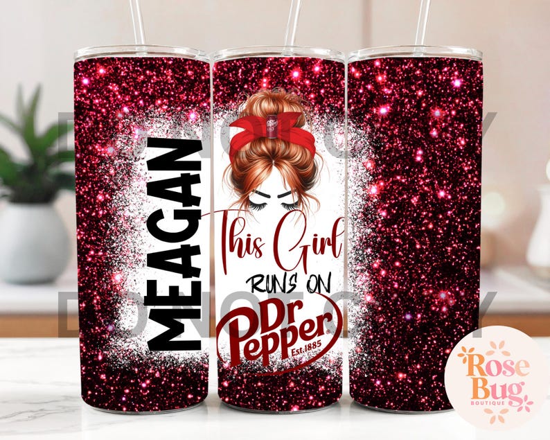 Custom Dr. Pepper Girl 20oz Tumbler - Etsy