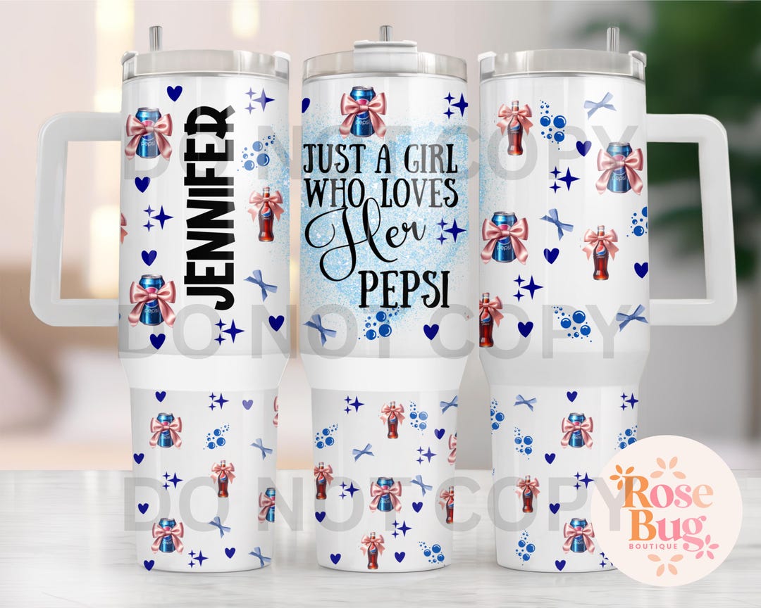 Pepsi Girl 40oz Tumbler, Pepsi Girl Gift, 40oz Tumbler, Pepsi Lover ...