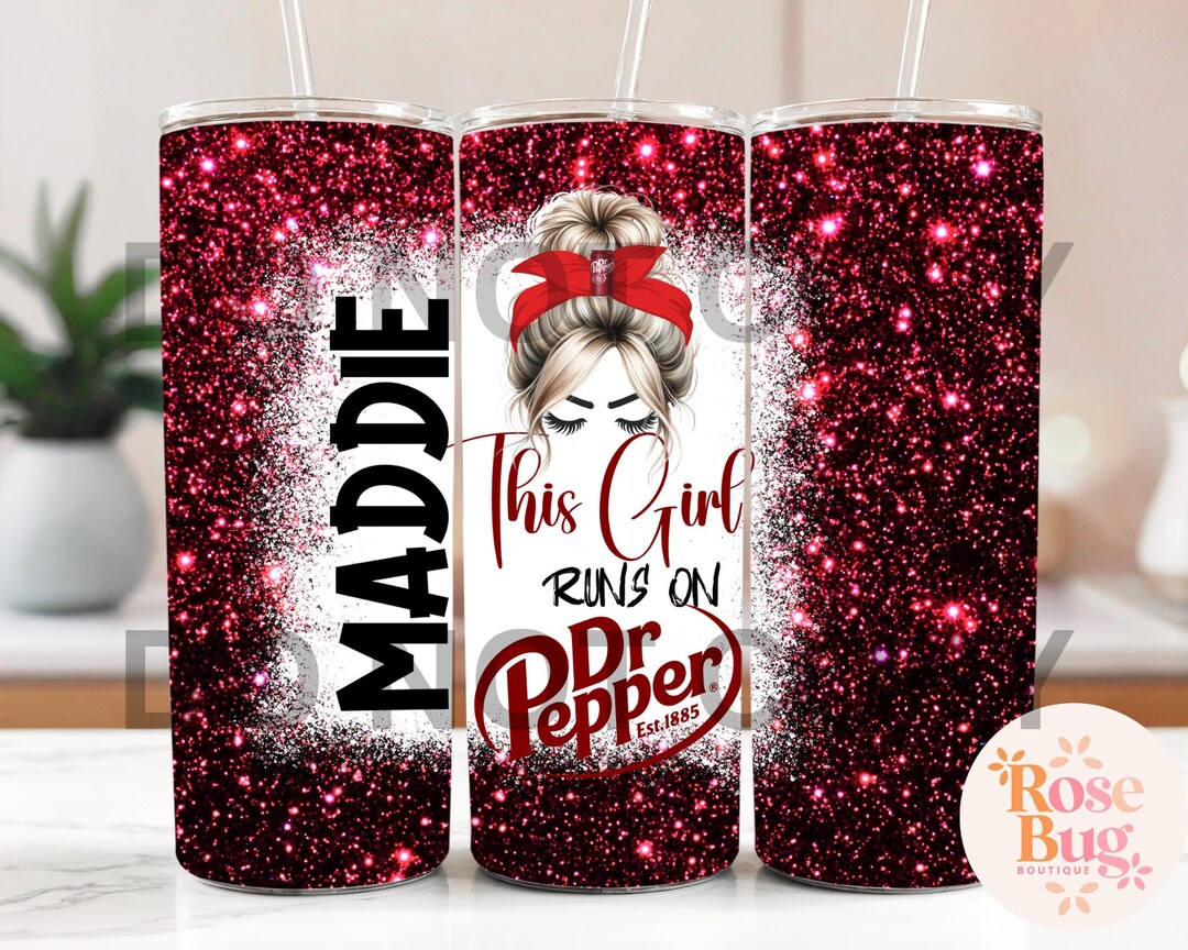 Custom Dr. Pepper Girl 20oz Tumbler - Etsy