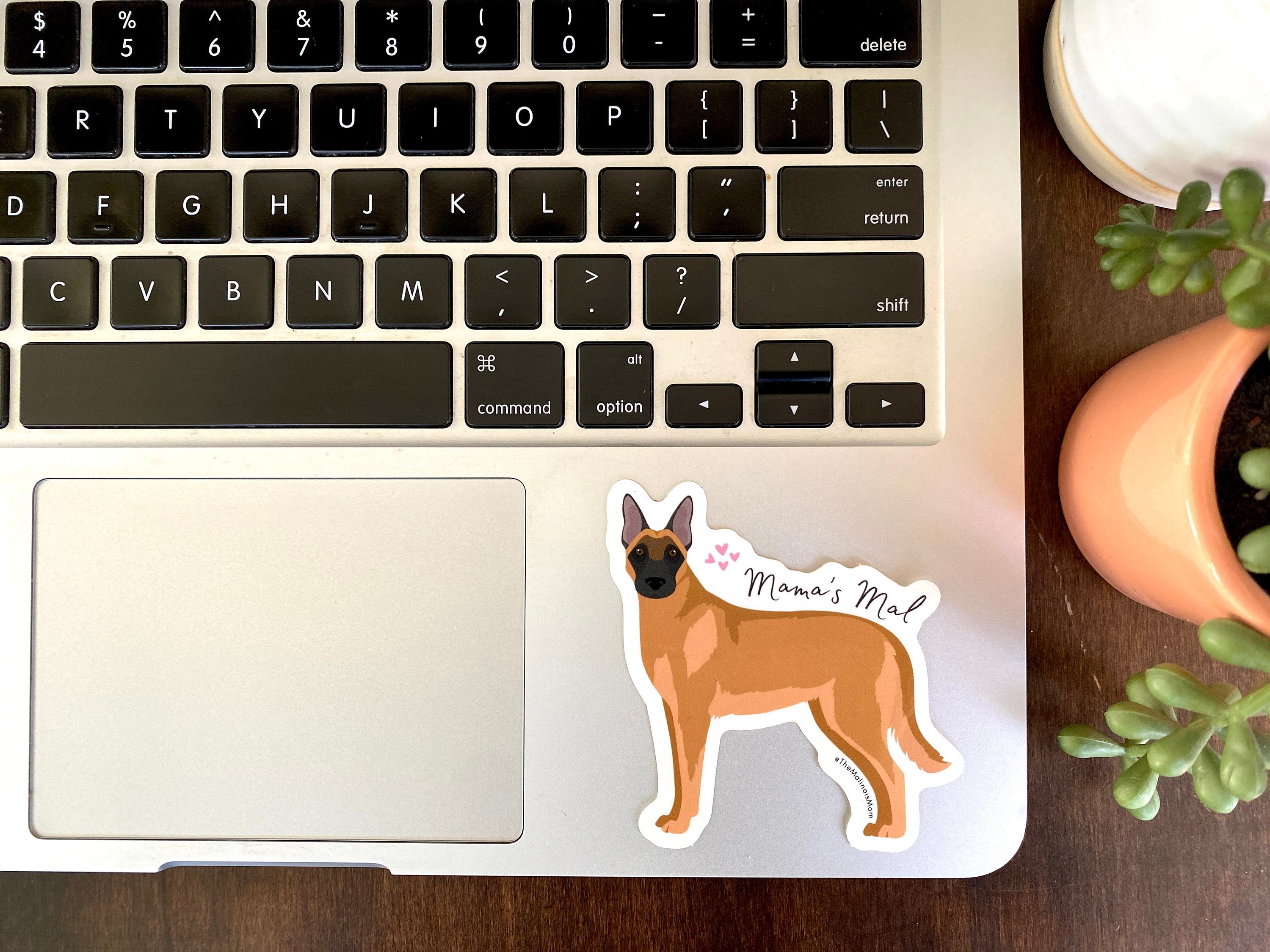 Belgian Malinois Sticker, Mama's Mal, Vinyl Weatherproof, Shepherd ...