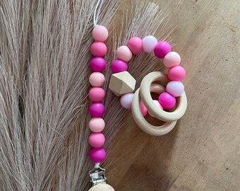 Pink Baby Rattle - Etsy