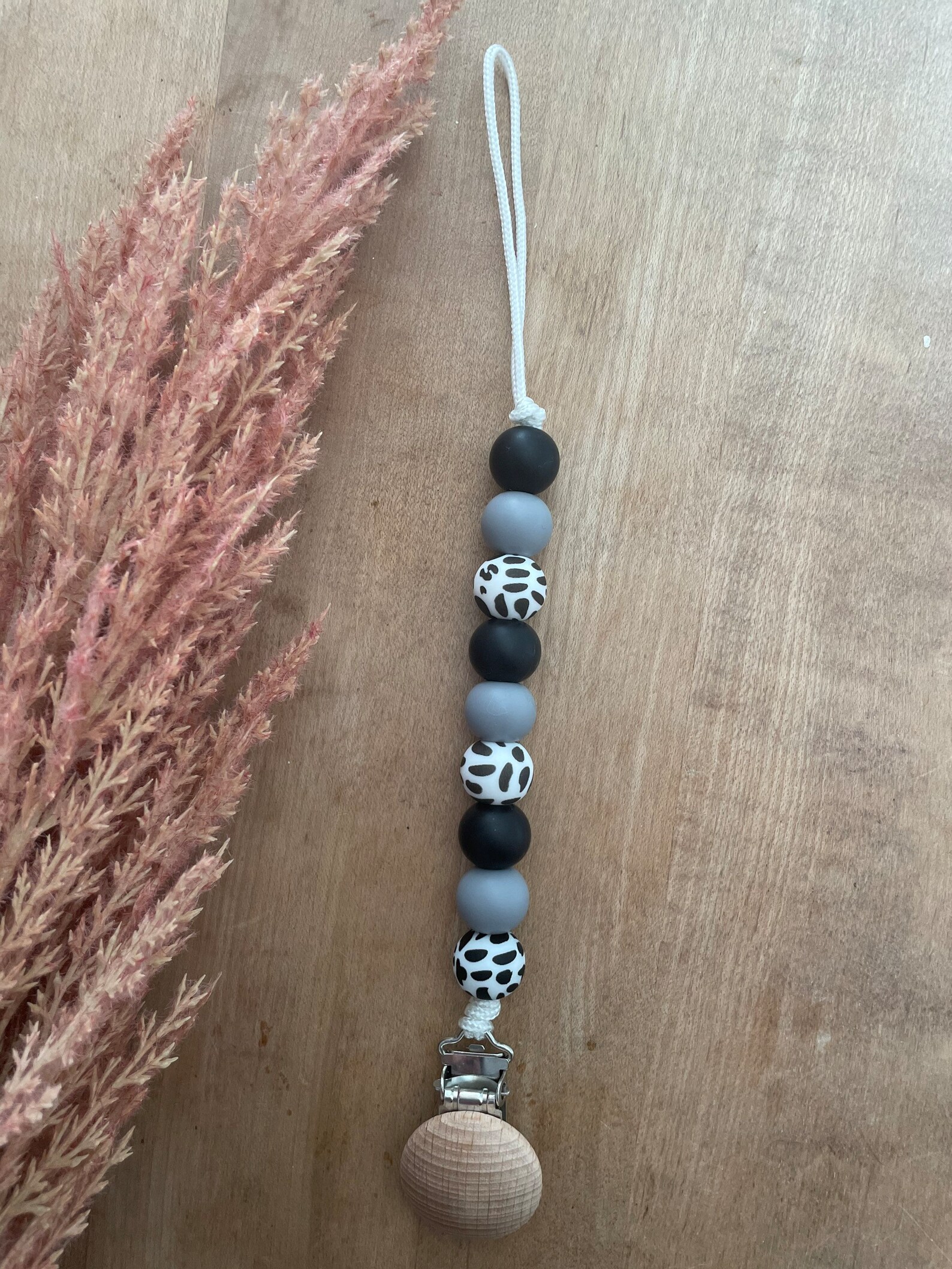 Cow Print Pacifier Clip Western Silicone Pacifier Clip - Etsy