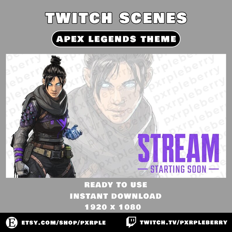 Twitch Scenes Overlays | Apex Legends Theme | Stream Starting Soon ...