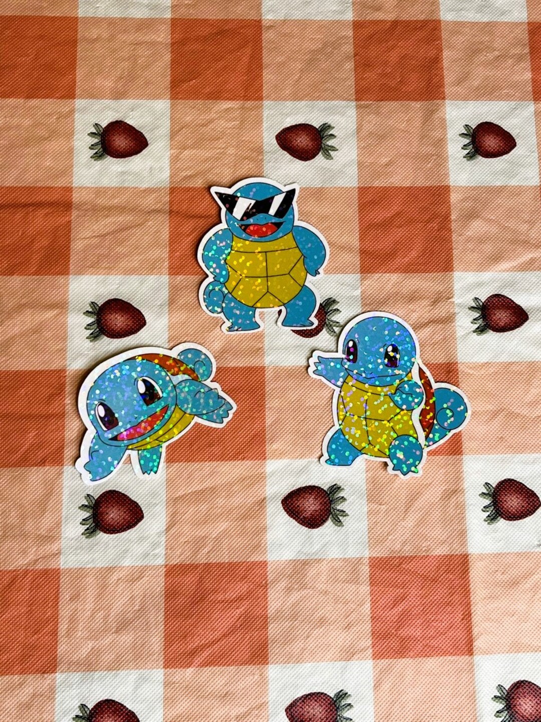 Starter Water Type Pokemon Squirtle Waterproof Holographic Sticker for ...