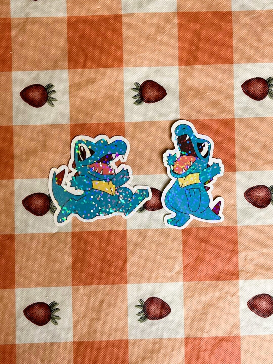 Starter Water Type Johto Pokemon Totodile Waterproof Holographic ...