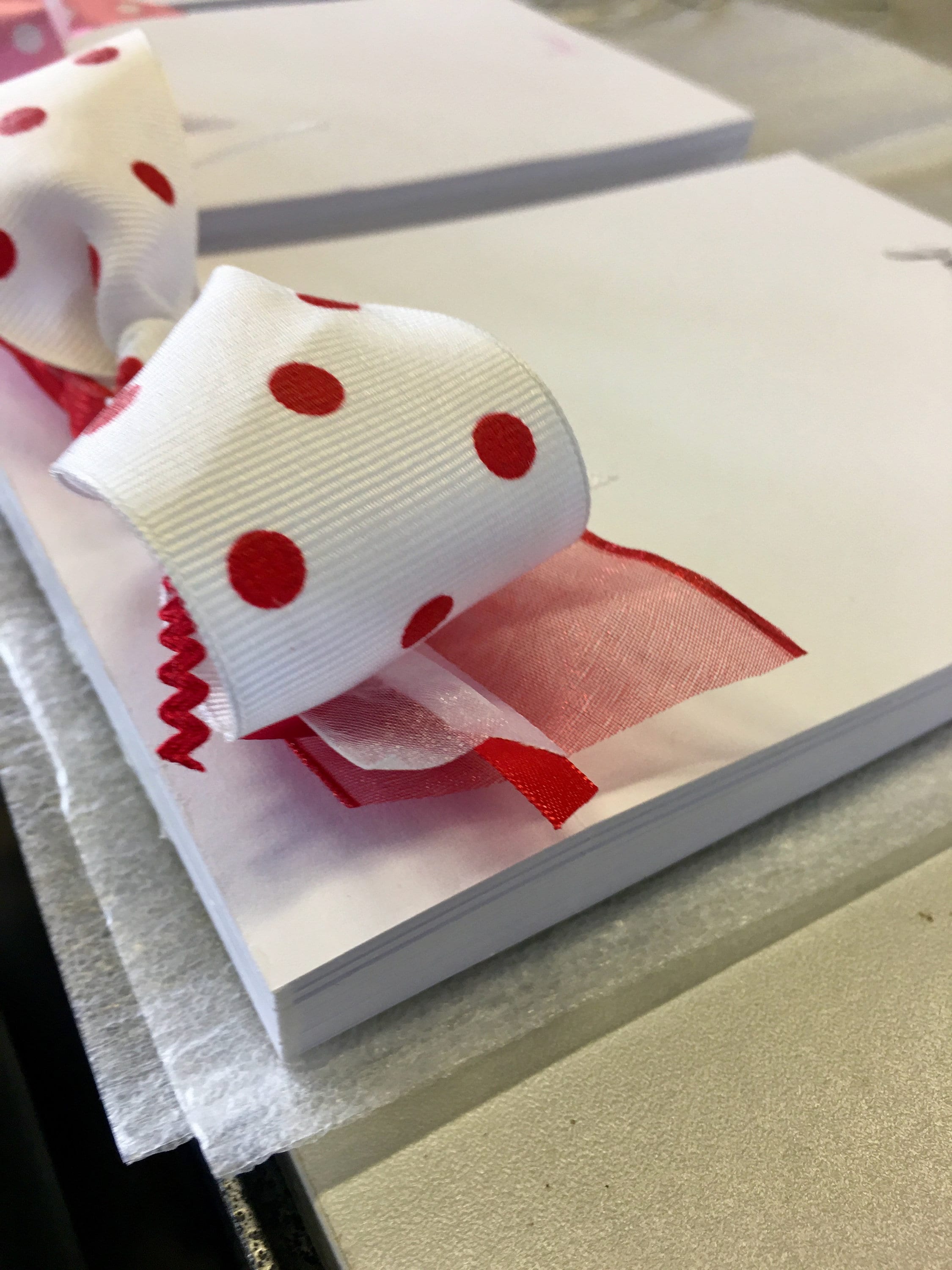 101: "ribbons and Charms and Bows - Oh My!" (it's the Favorite) Personalized Notepads - Etsy