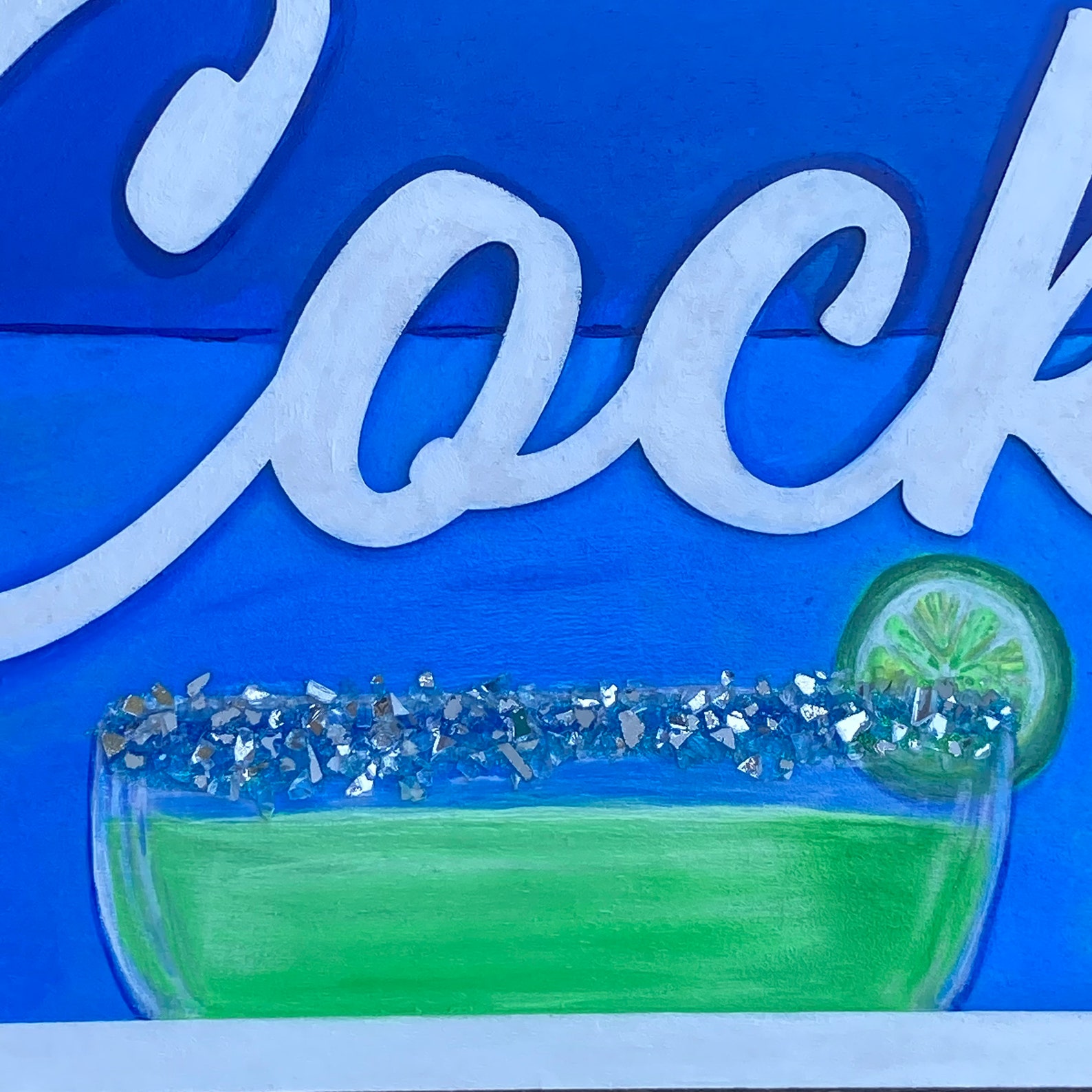 Cocktail Lounge Margarita Sign, Embellished Wooden Sign, Bar Room Wall ...