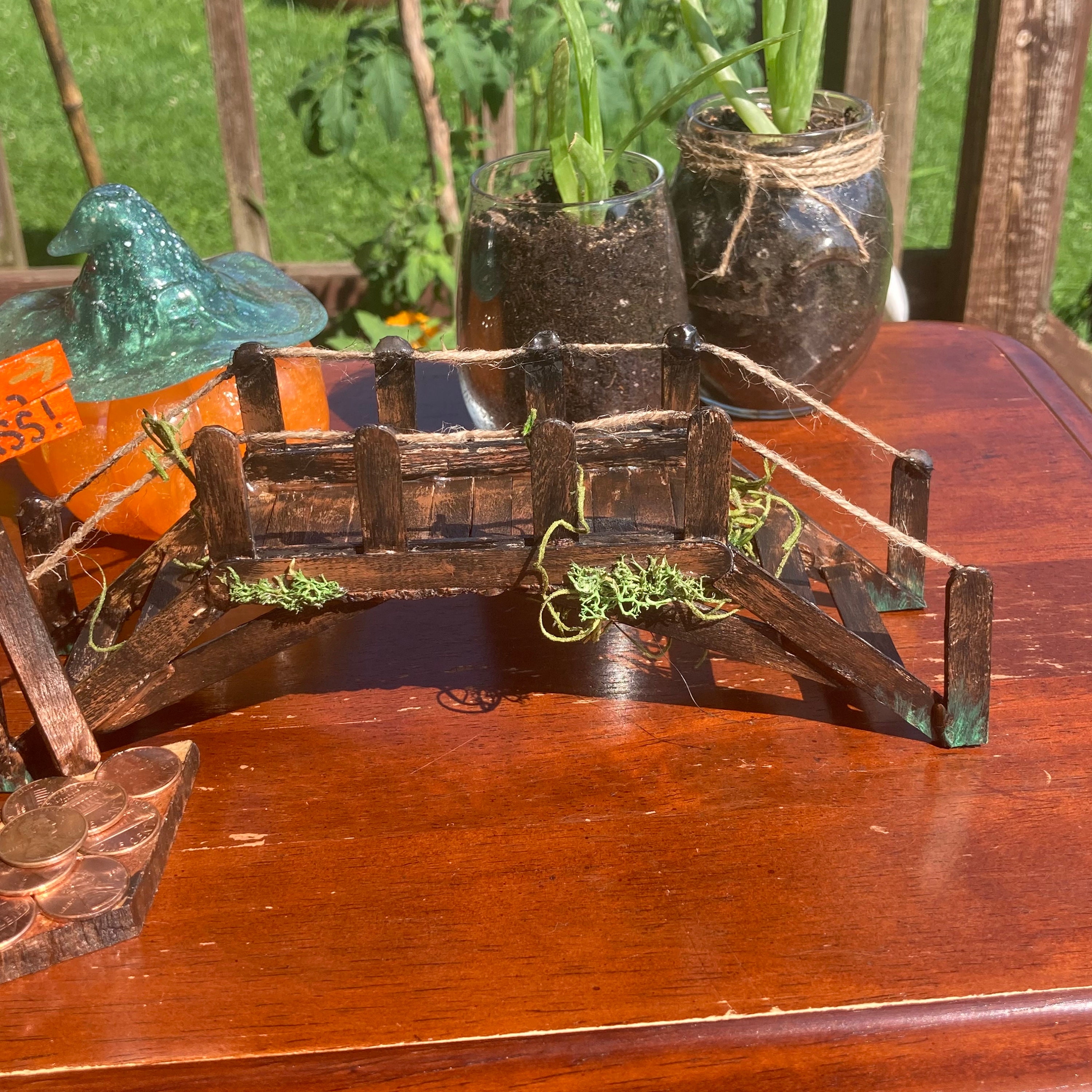 Troll Toll Bridge Mini Handcrafted Bridge With Sign - Etsy