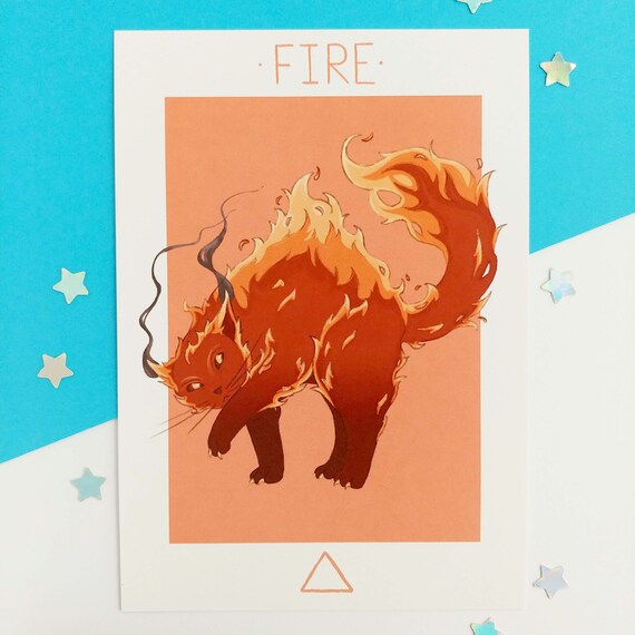 Elemental Cats Fire