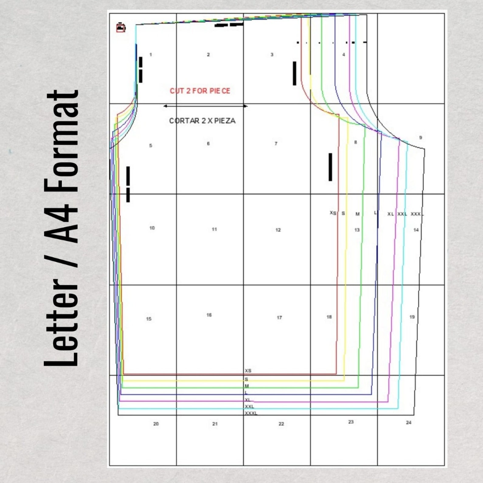 Womens High-waist Wide-leg Trousers, Elasticated Waist PDF Sewing ...