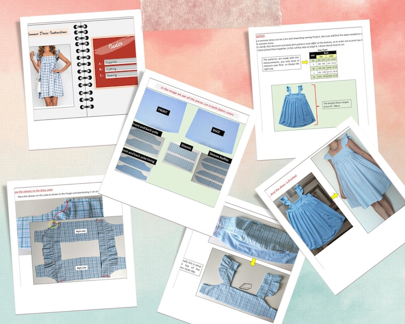 Dress Sewing Pattern | Sizes XS to XL | Instant Download | Easy Digital ...