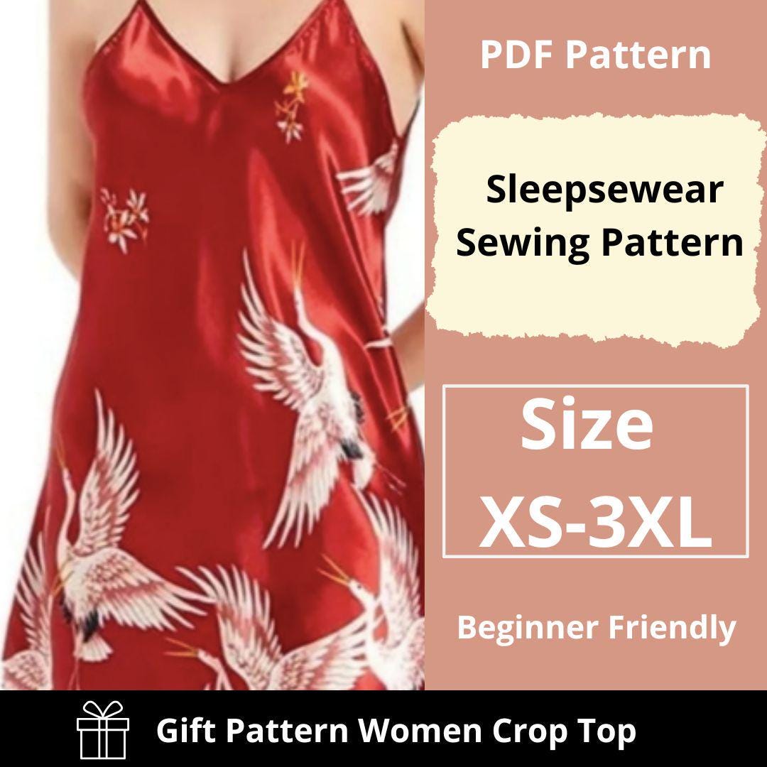 Sleepwear Sewing Pattern | Sizes XS to 3XL | Instant Download | Easy ...